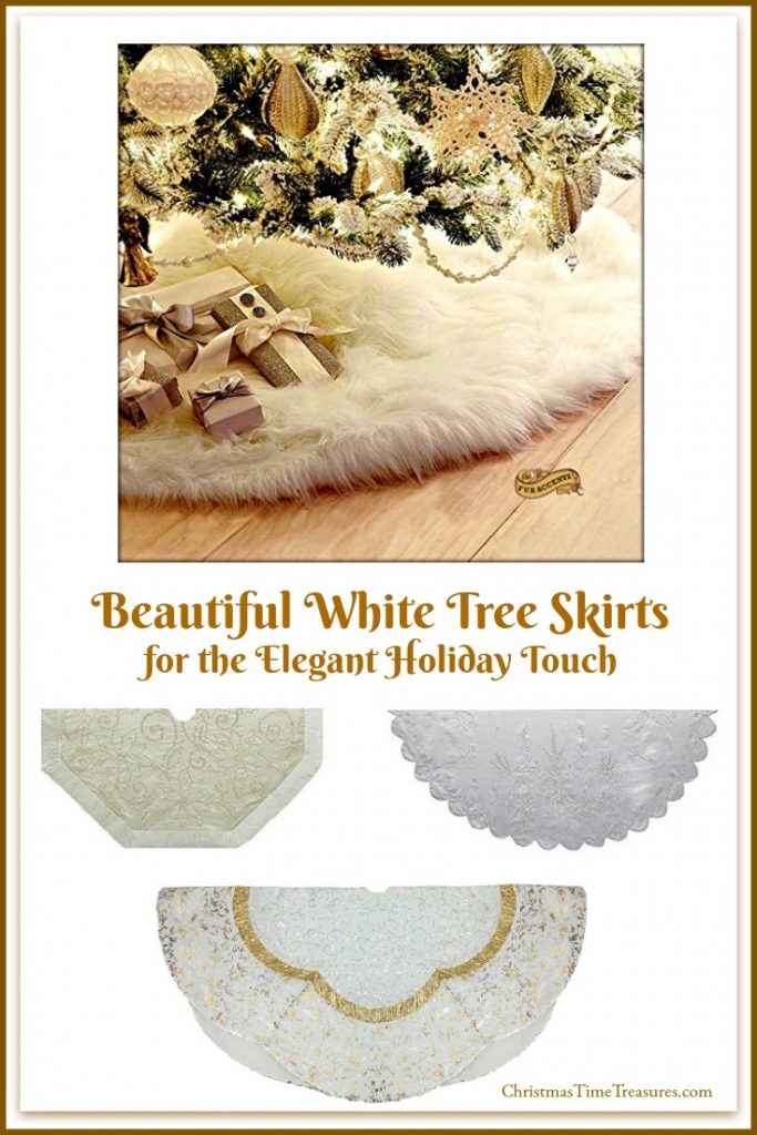 White Christmas Tree Skirts - Christmas Time Treasures